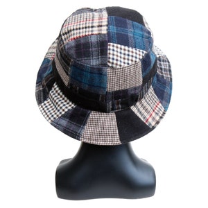 Bucket Hat Red Hat Red Plaid Hat Women's Hat Fall Fashion Red Wool Hat ...