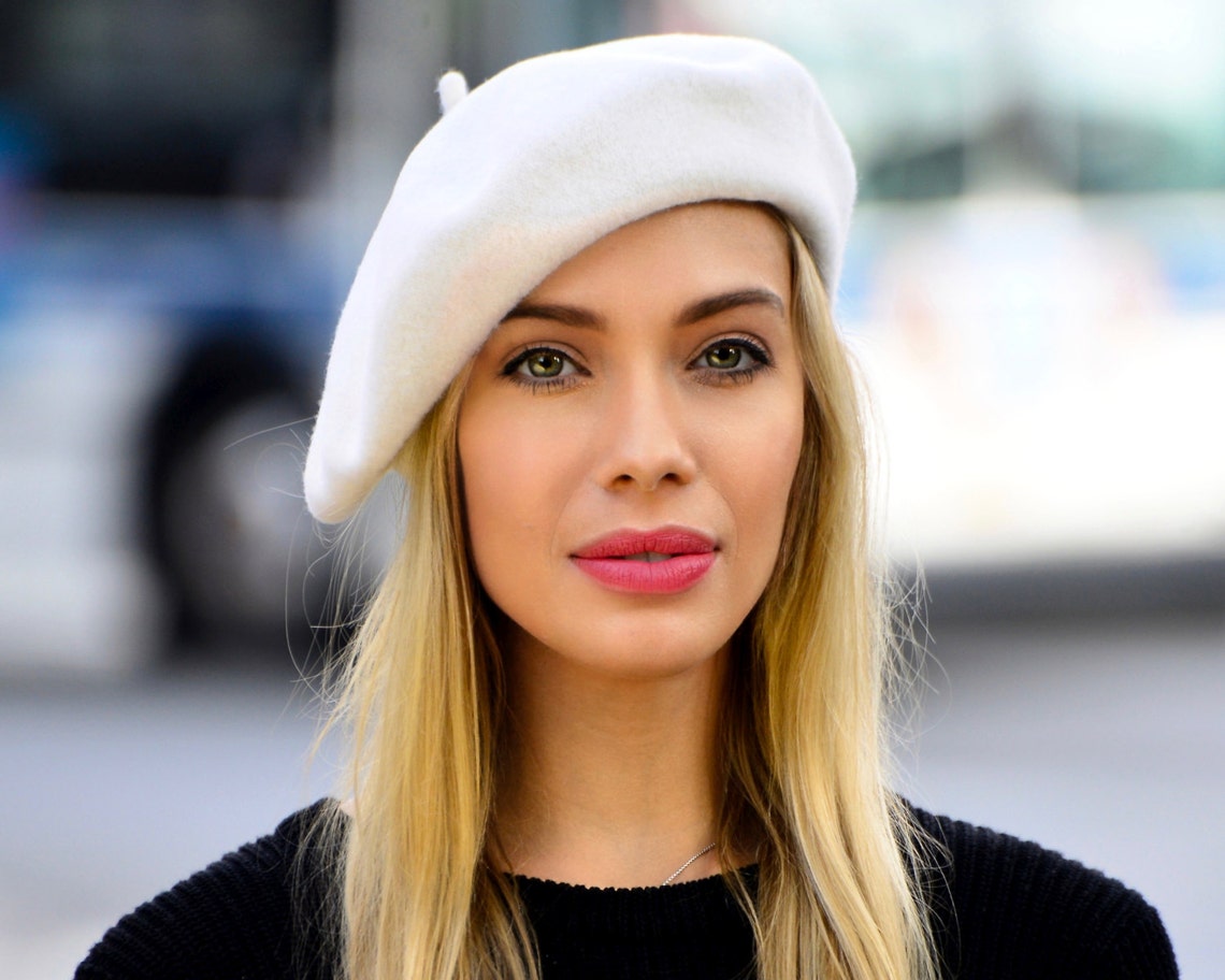 Pink Beret Hat French Beret Wool Hat Fuchsia Pink Beret - Etsy