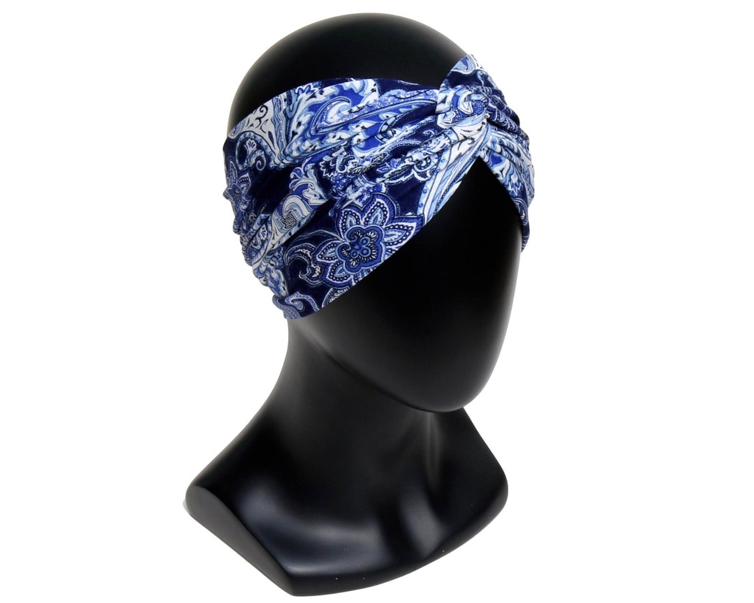 Bohemian Hippie Gypsy Turban Headband for Women, Soft Wide Headband ...