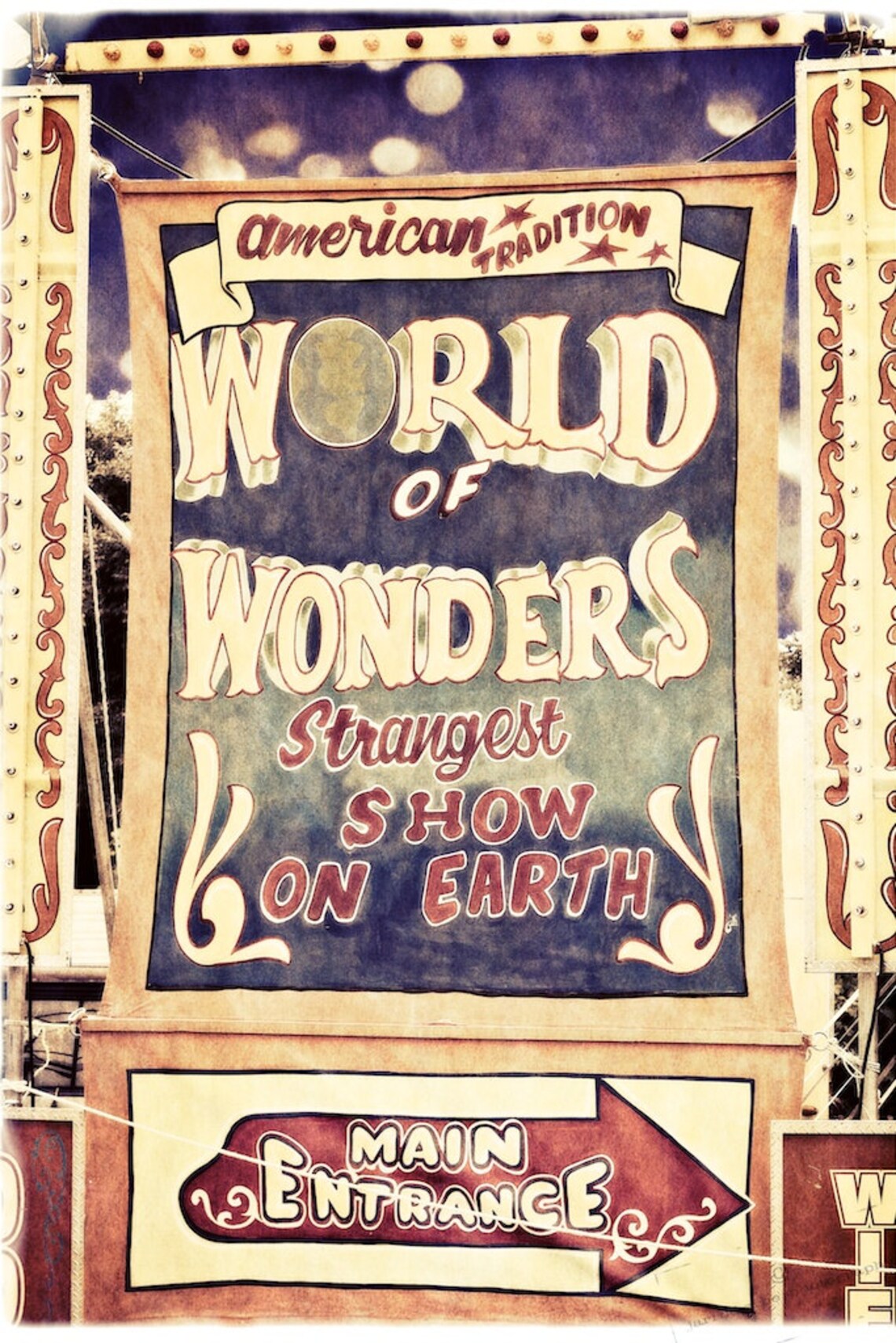 State Fair Side Show - Carnival Sign Photography - Etsy