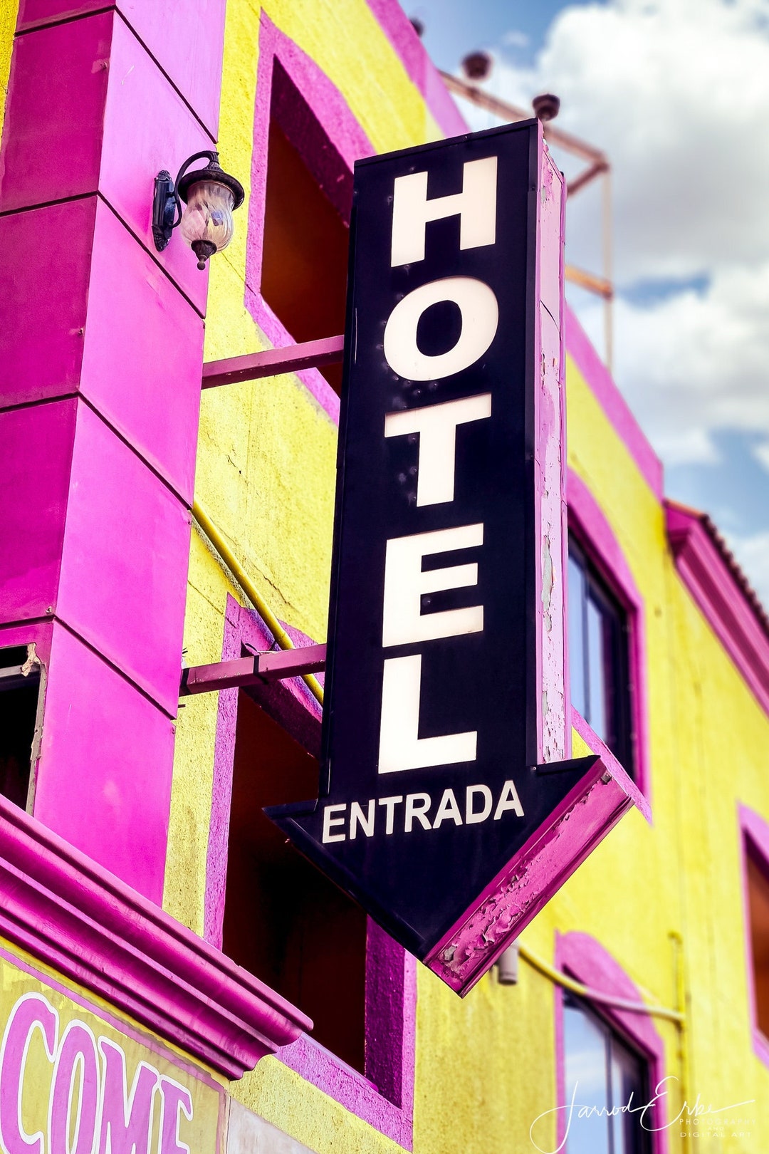 Hotel Sign - Ensenada, Mexico - Travel Photography - Etsy