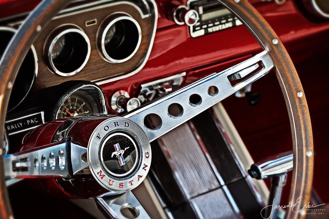 Classic Ford Mustang - Home Decor, Gifts for Him, Wall Art, Garage ...