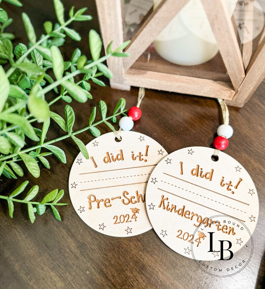 4" Christmas Ornament, I Did It Ornament, Kindergarten Prek Graduation ...
