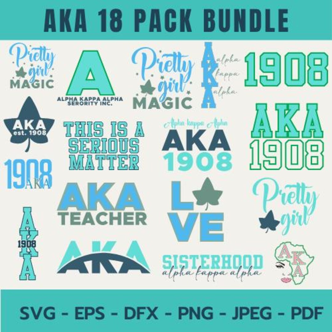 Aka Letters Svg, AKA Svg, Alpha Kappa Alpha, AKA Png, Sorority Svg ...