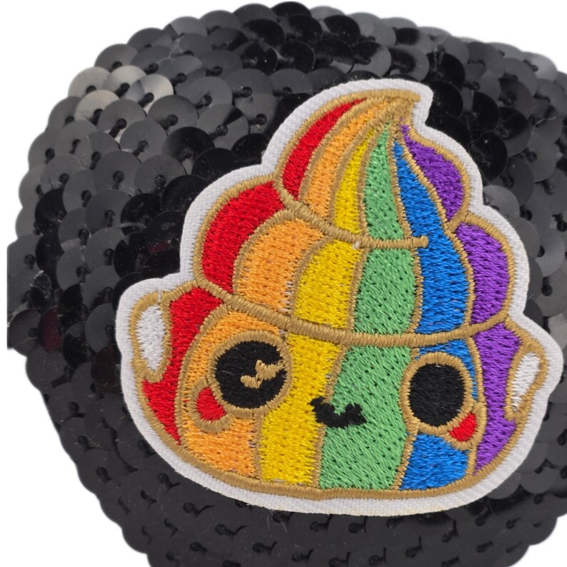 Rainbow Poop Emoji Eye Patch, Cushioned Orthoptic Eye Patch, Unisex ...