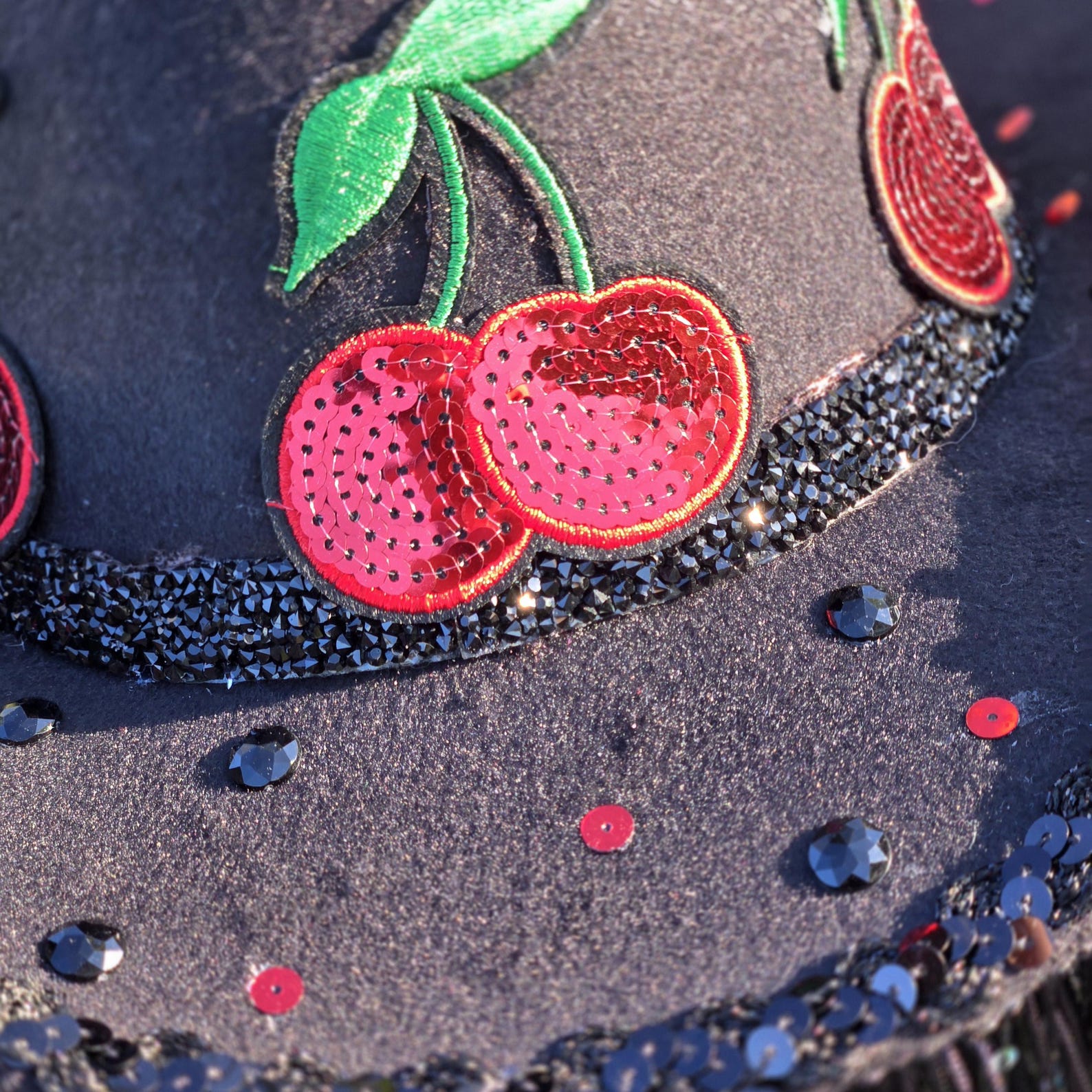 Black Cherry Cowboy Hat, One of a Kind Cowgirl Hat, 1950's Rockabilly ...