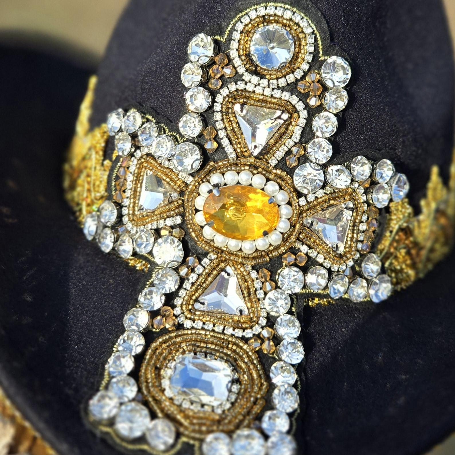 Black Cross Cowboy Hat, Contry and Western Cowboy Hat, Cross Clothing ...