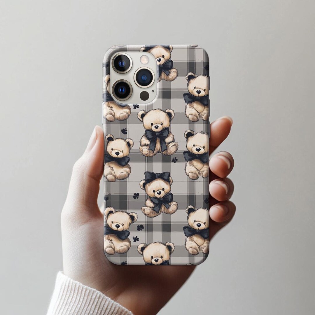 Teddy Bears BFF Pattern Premium Custom Design Phone Case for iPhone 16 ...