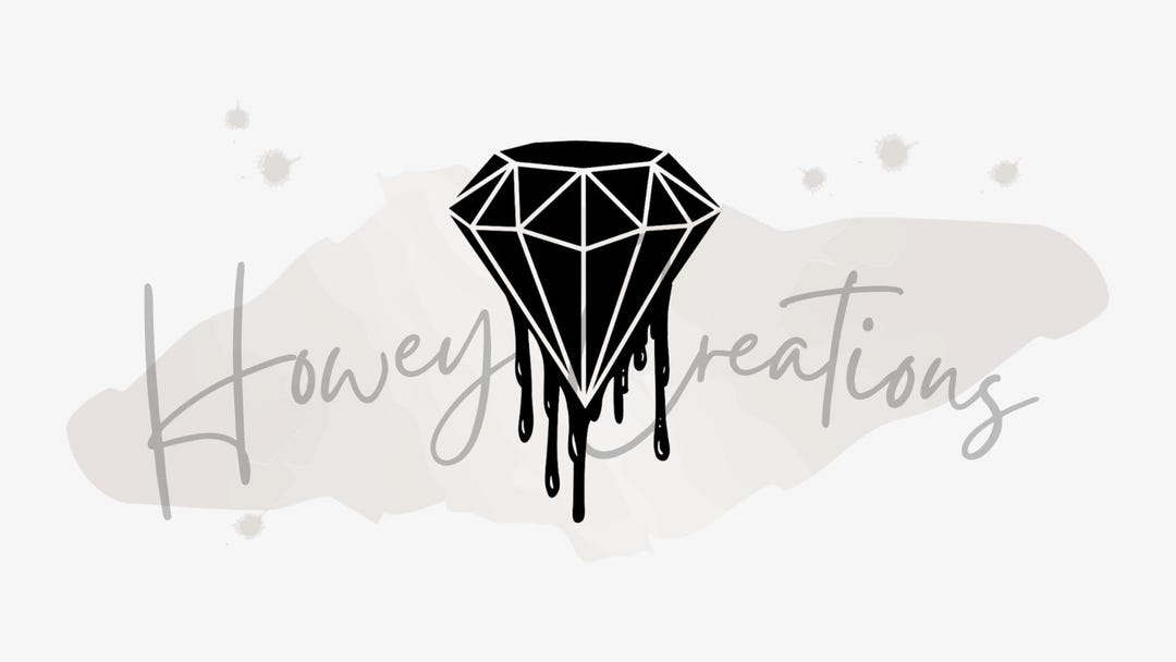 Dripping Diamond Vinyl Decal - Etsy