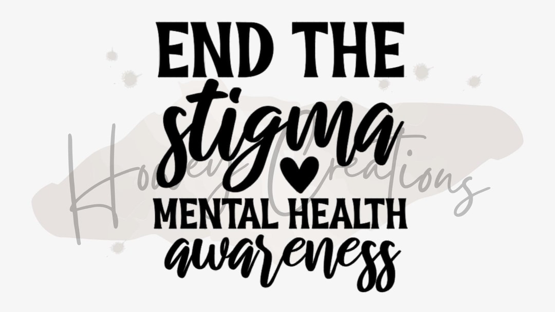 End the Stigma Mental Health Awareness Vinyl Decal - Etsy