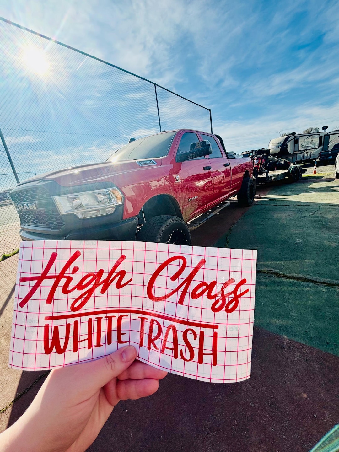 High Class White Trash Vinyl Decal - Etsy