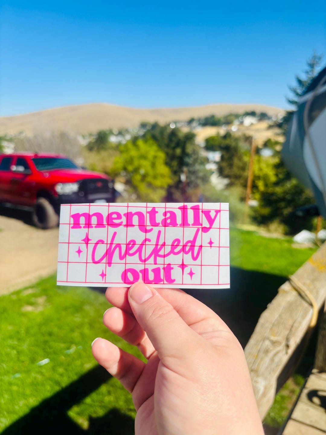 Mentally Checked Out Vinyl Decal - Etsy