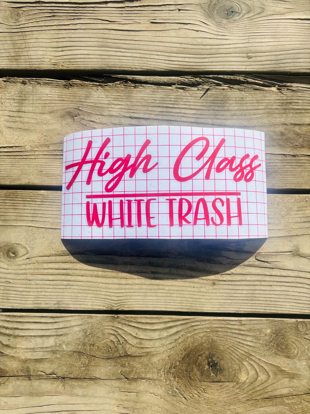 High Class White Trash 10 Inch Width Red Vinyl Decal *READY TO SHIP* - Etsy