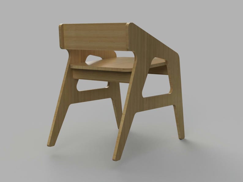Chair (digital Files for Download, CNC Furniture Files, Scandinavian ...