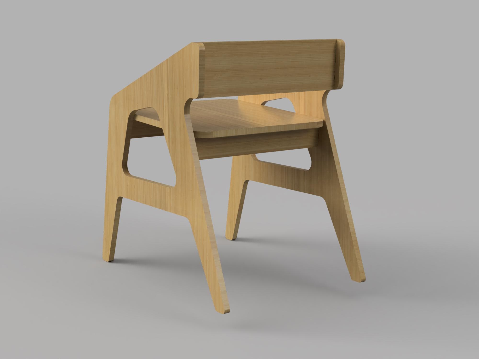 Chair (digital Files for Download, CNC Furniture Files, Scandinavian ...