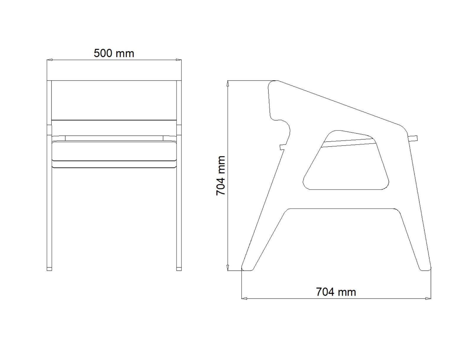 Chair (digital Files for Download, CNC Furniture Files, Scandinavian ...