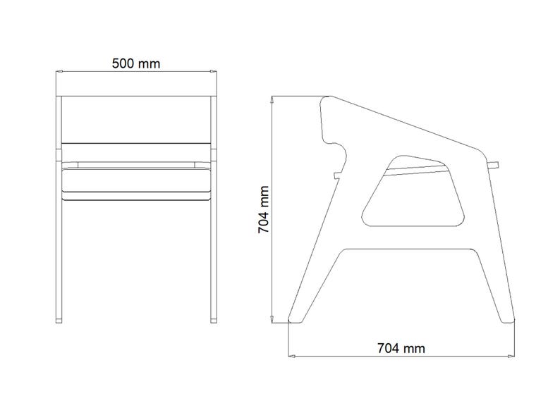 Chair (digital Files for Download, CNC Furniture Files, Scandinavian ...