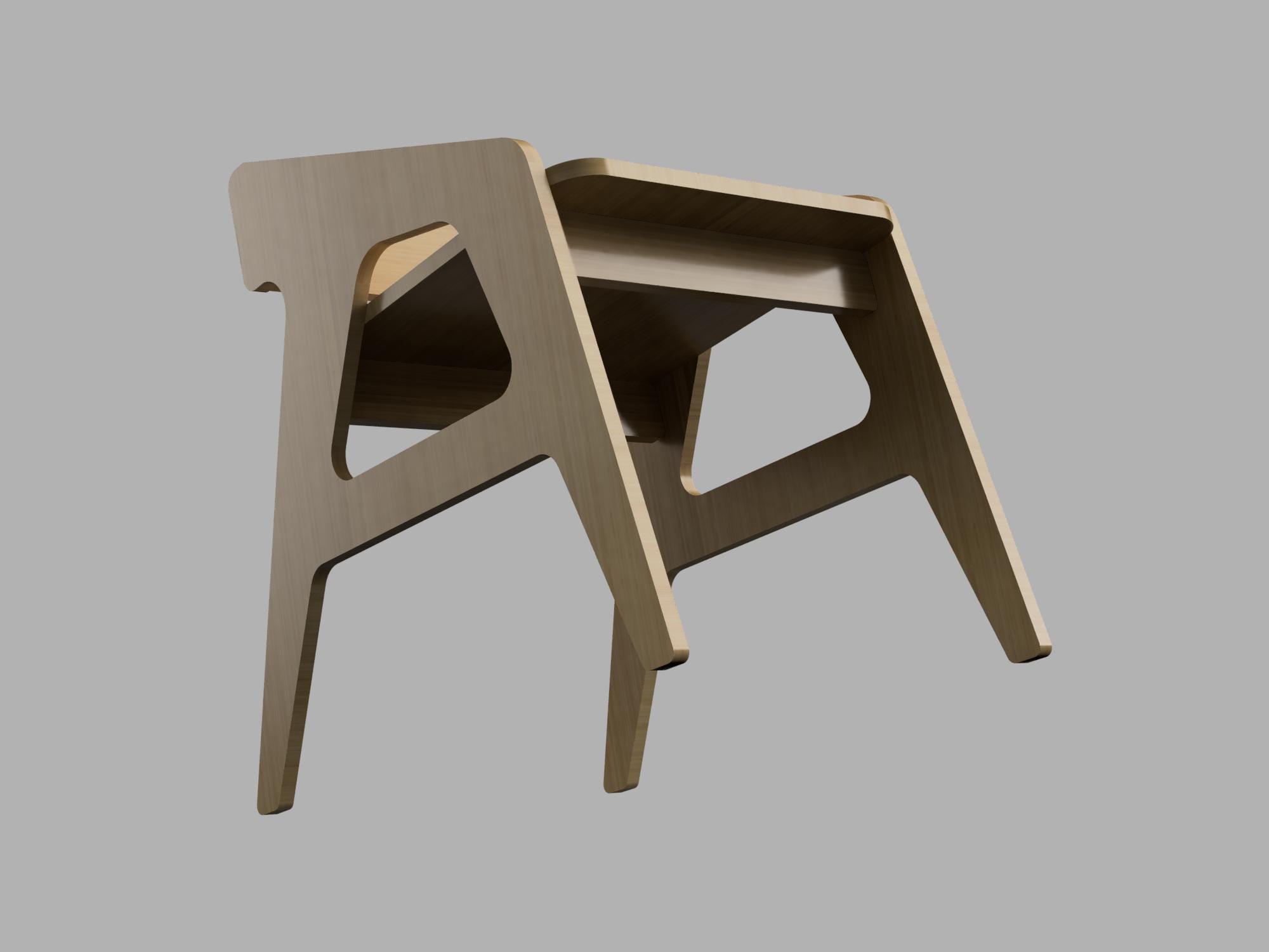 Chair (digital Files for Download, CNC Furniture Files, Scandinavian ...