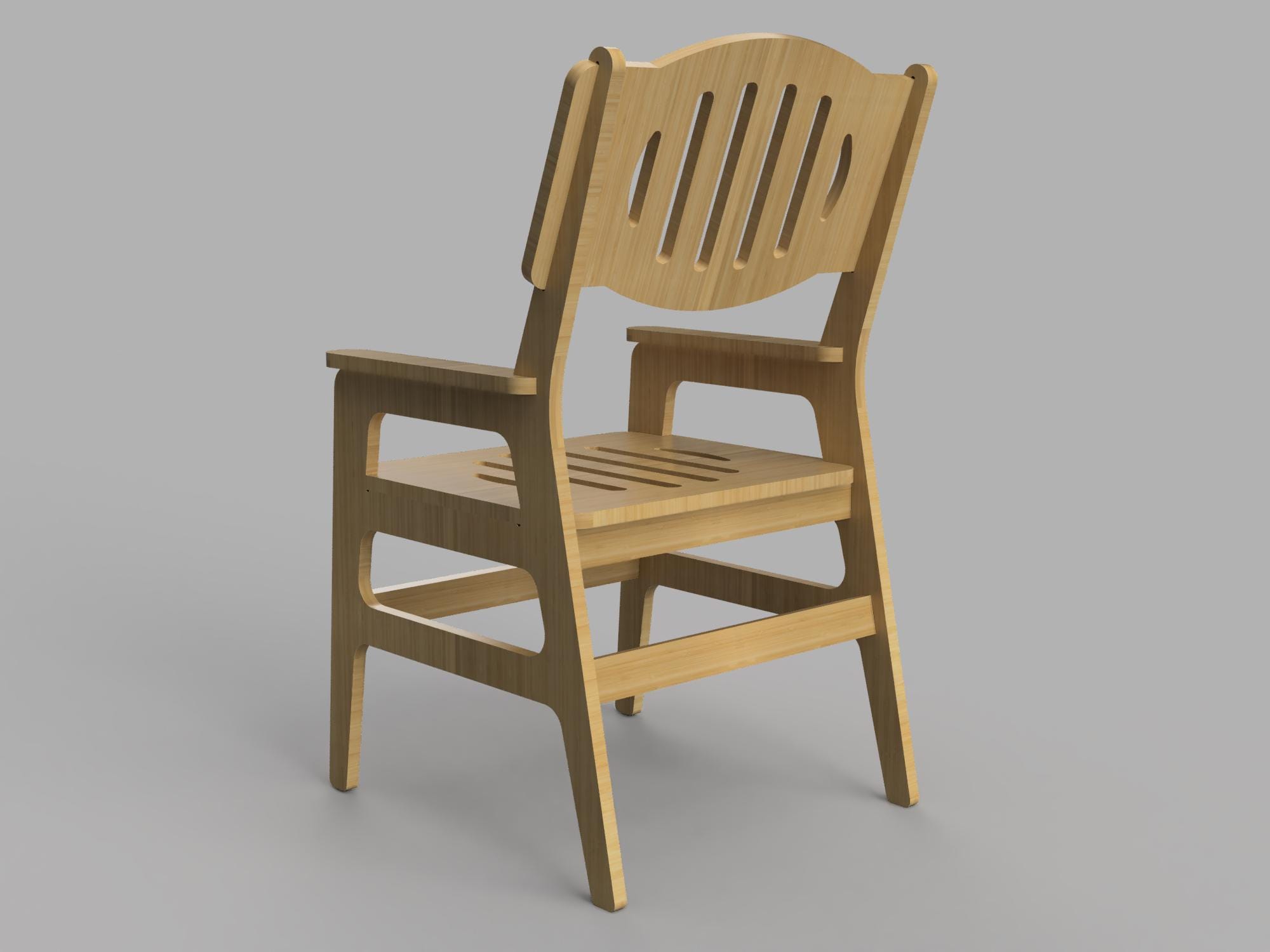 Chair digital Files for Download, CNC Furniture Files, Scandinavian ...
