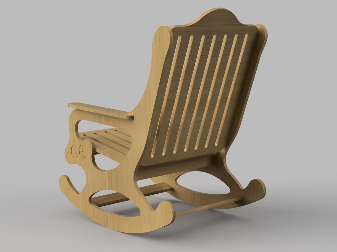 Rocking Chair (digital Files for Download, CNC Furniture Files ...