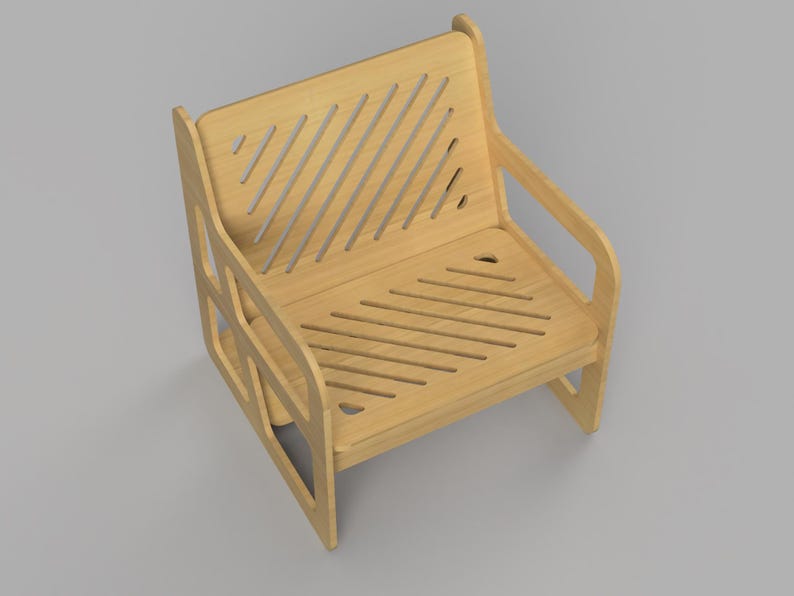 Chair digital Files for Download, CNC Furniture Files, Scandinavian ...