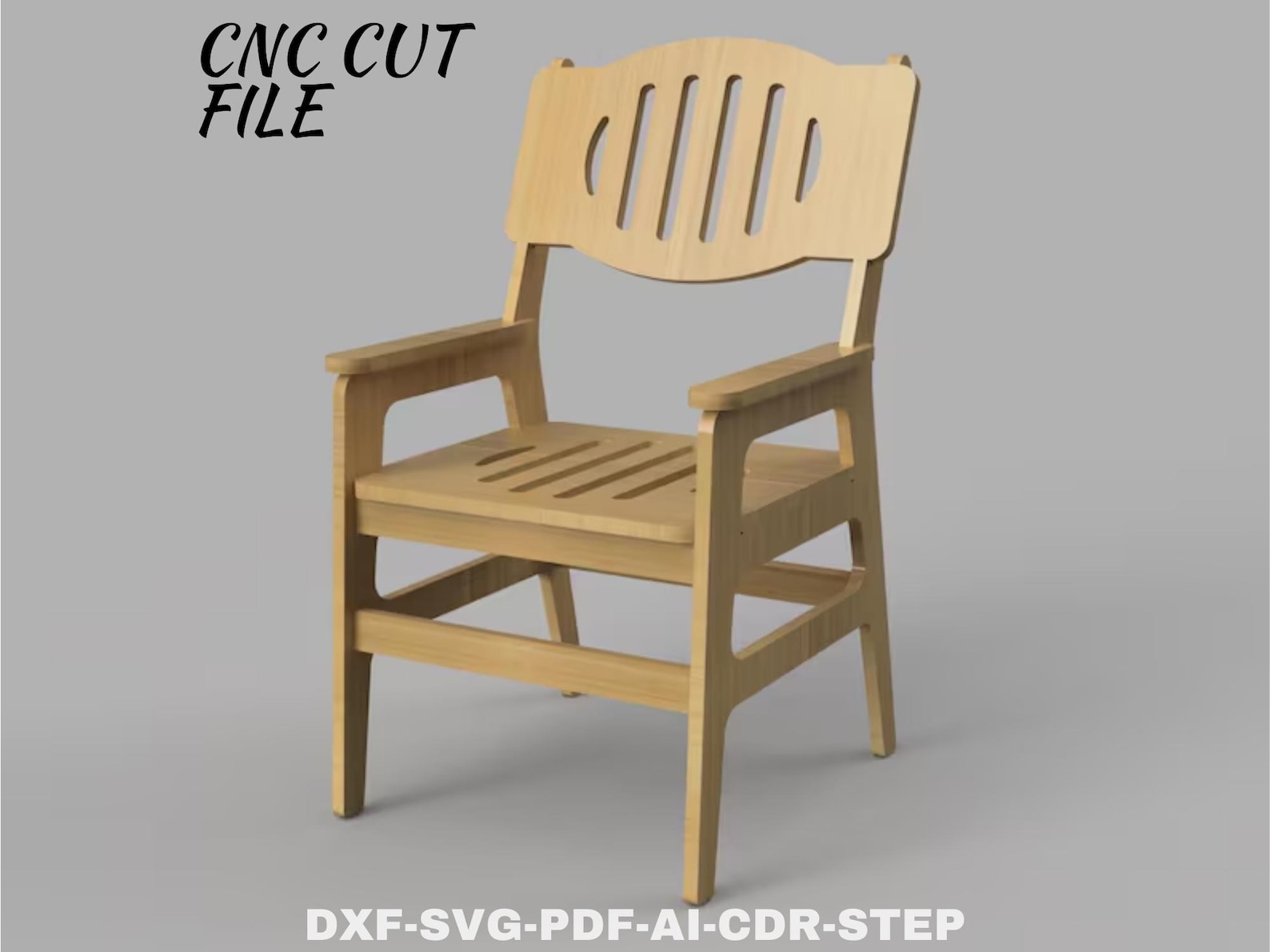 Chair (digital Files for Download, CNC Furniture Files, Scandinavian ...