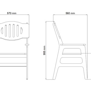 Chair (digital Files for Download, CNC Furniture Files, Scandinavian ...