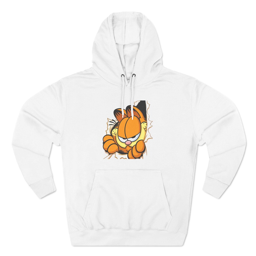 Garfield Three-panel Fleece Hoodie - Etsy