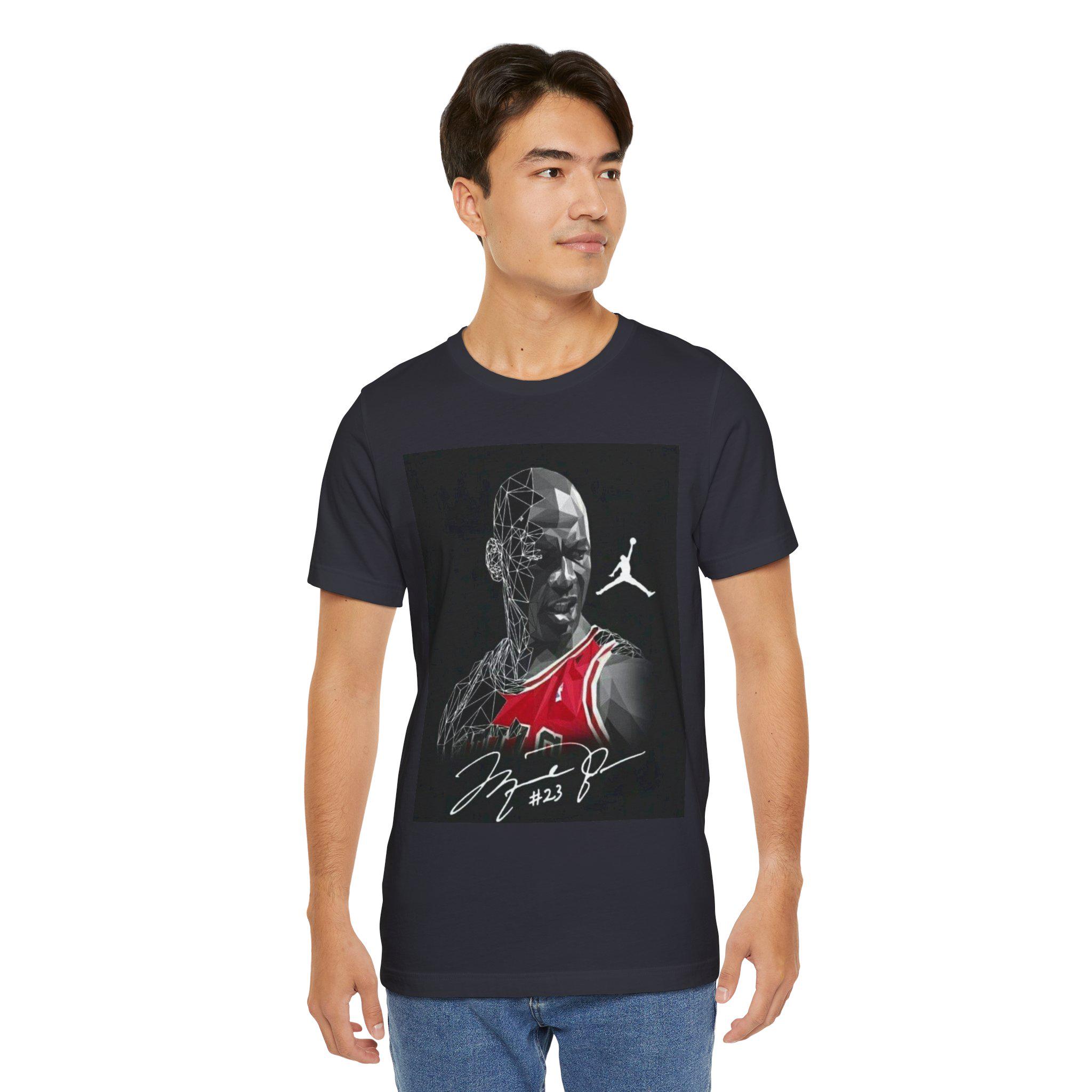 Michael Jordan T-shirt Iconic 23 Jersey Graphic Tee NBA Legend Apparel ...