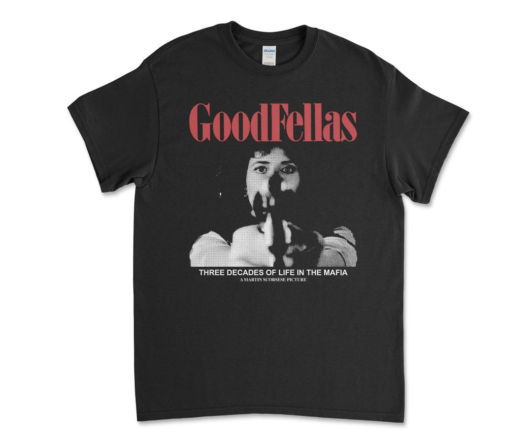 Goodfellas Martin Scorsese Black T-shirt Tee Shirt Vintage Style Movie ...
