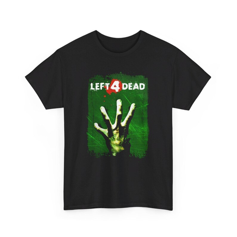 Left 4 Dead Black Tee T Shirt Vintage Graphic 2008 Grunge Y2K Xbox 360 ...