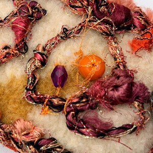 Wearable Fiber Art Bracelet Sustainable Jewelry OOAK - Etsy