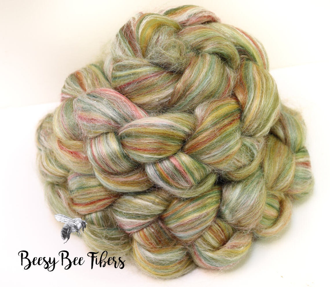 MONET'S POND Merino Wool Roving and Tussah Silk Blend | Etsy