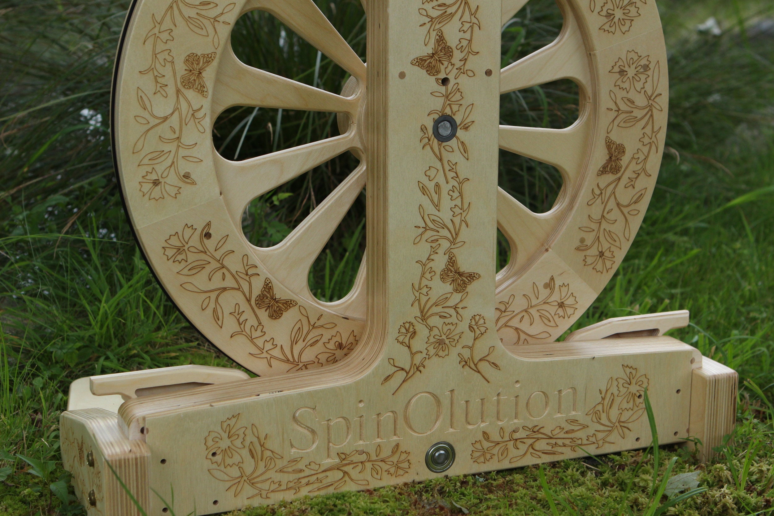 Monarch Spinolution Spinning Wheel: Double Treadle, Art Yarn Wheel - Etsy