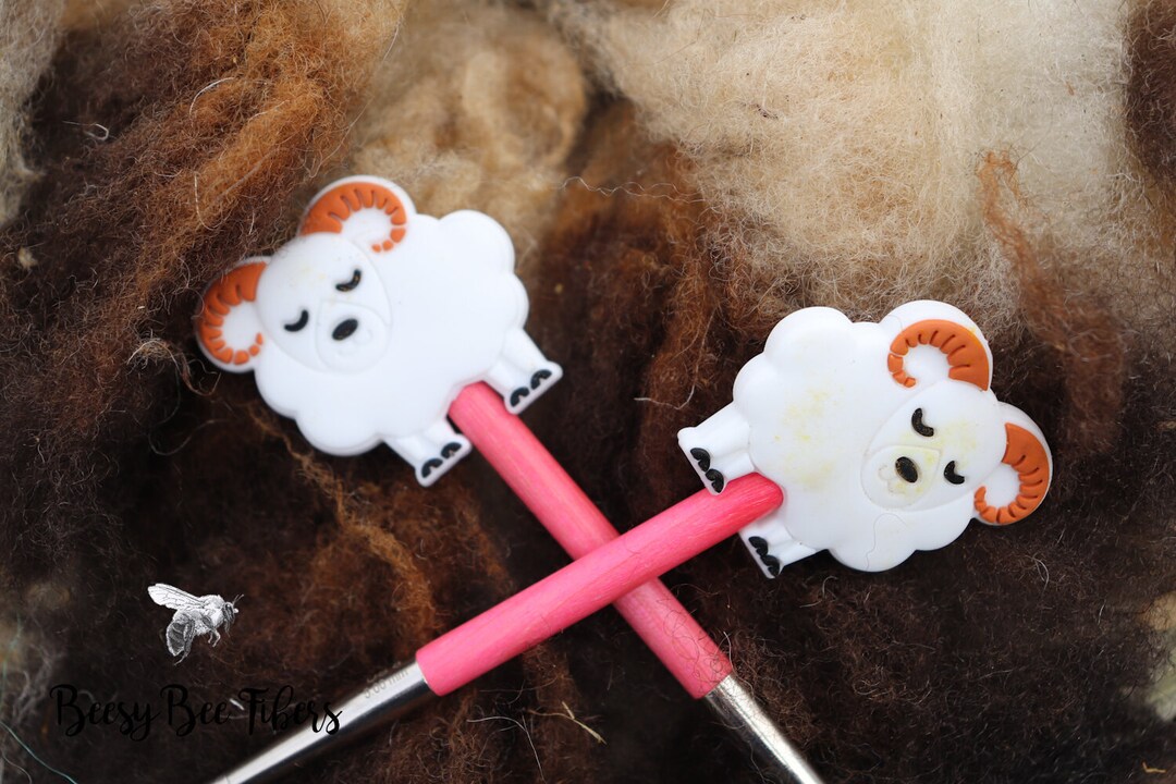 Knitting Needle Toppers Silicone Sheep Knitting Notions - Etsy