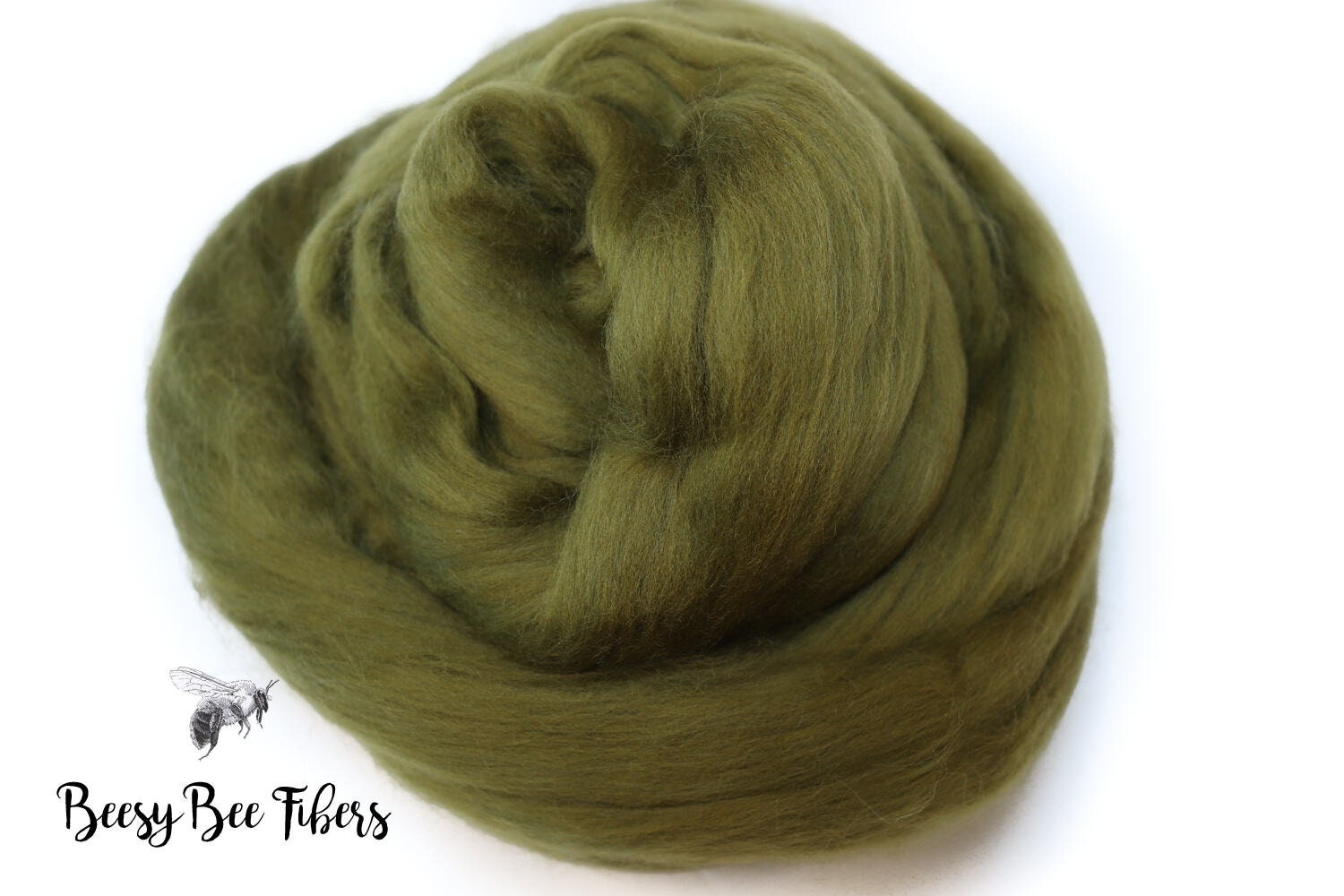 OLIVE Merino Wool Roving Combed Top Spinning Nuno Felting | Etsy