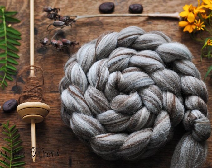 CORRIEDALE Natural Wool Roving Combed Top Spinning or Felting Fiber ...