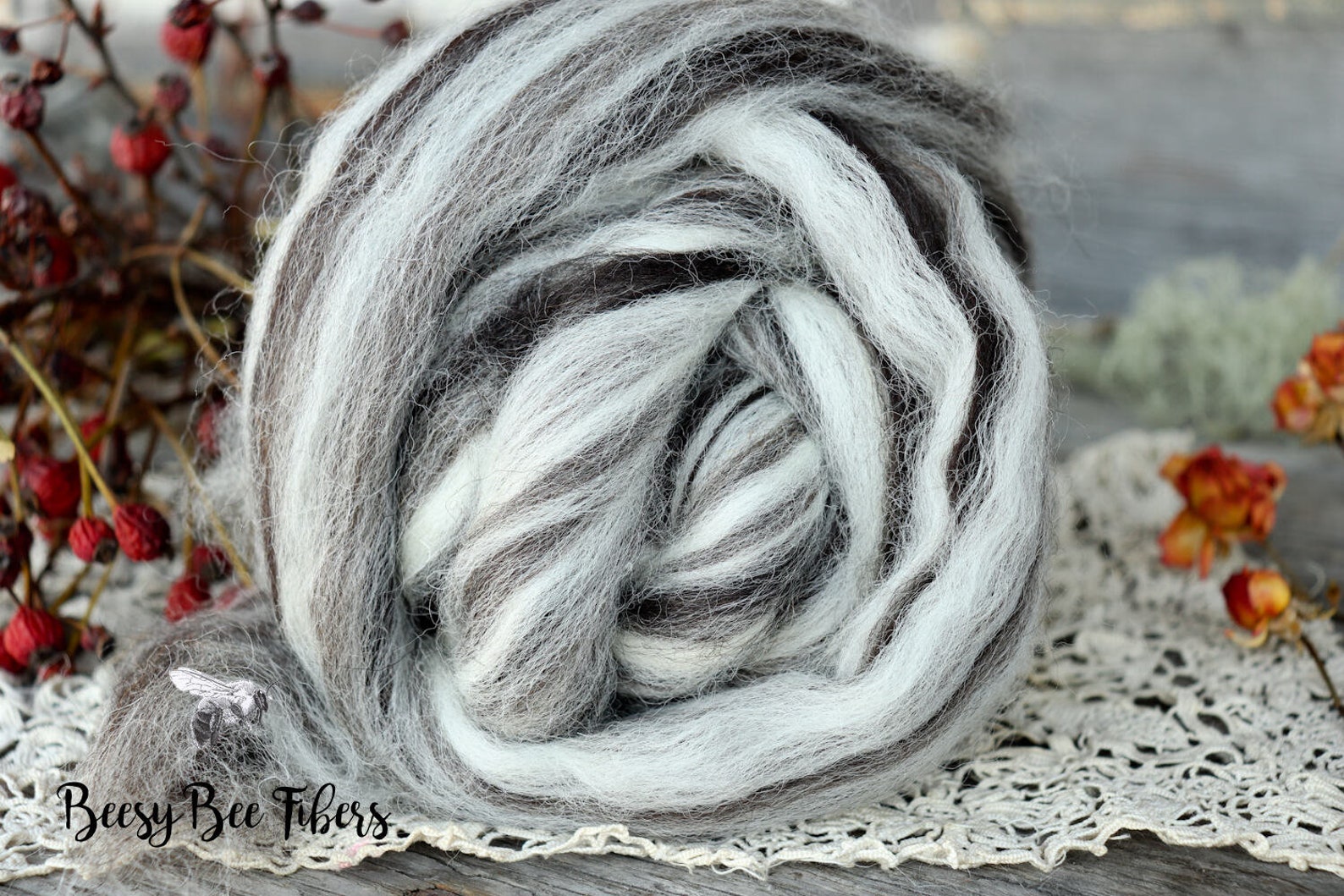 JACOB Natural Wool Roving Combed Top Spinning or Felting | Etsy