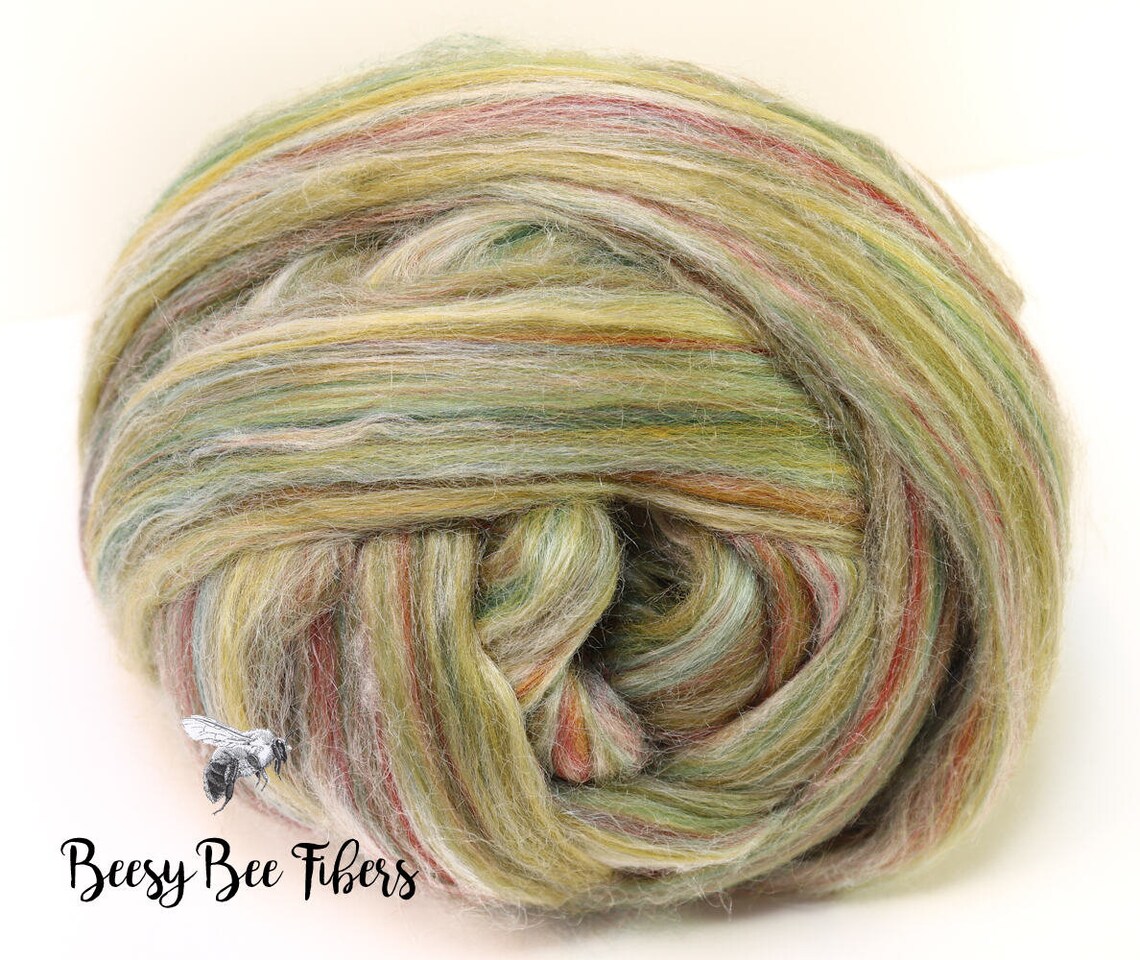 MONET'S POND Merino Wool Roving and Tussah Silk Blend | Etsy