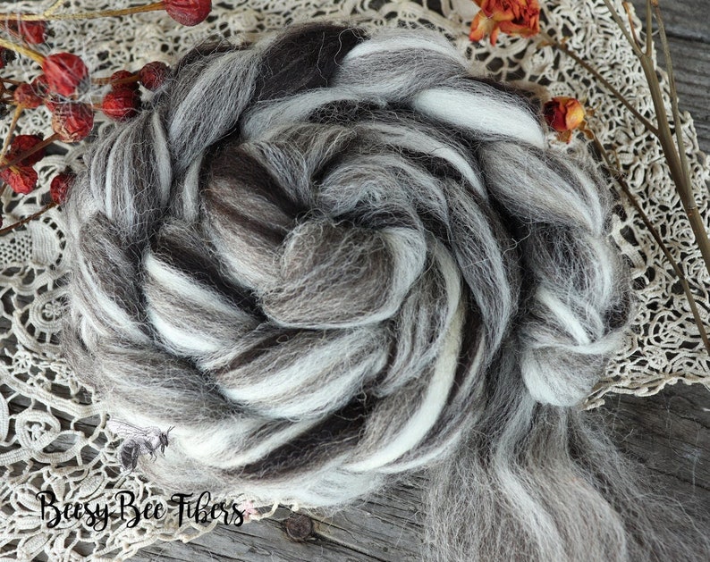 JACOB Natural Wool Roving Combed Top Spinning or Felting - Etsy