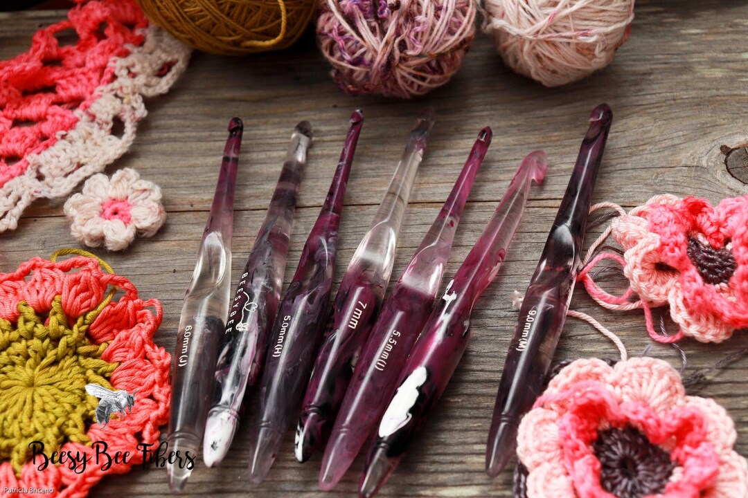 NEBULA - Handmade Ergonomic Resin Crochet Hook - Etsy