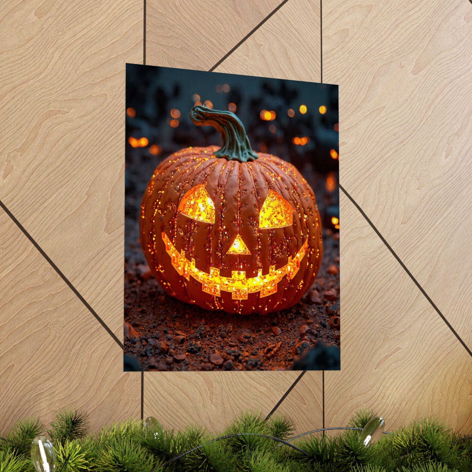 Circuitry Orange, Pumpkin Halloween Collection, Matte Vertical Posters ...