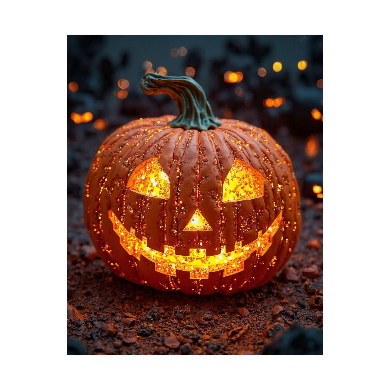 Circuitry Orange, Pumpkin Halloween Collection, Matte Vertical Posters ...