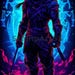 30 Neon Ninja Warrior Art Designs Symmetrical, Ultra-detailed Digital ...