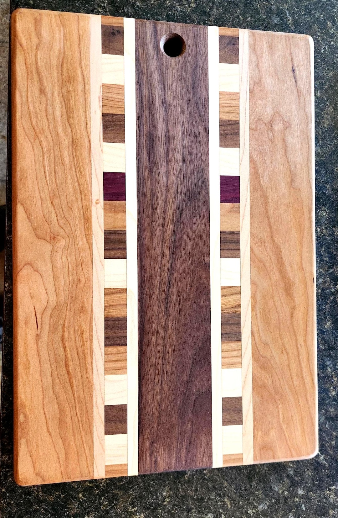 Amish Handmade Wooden Cutting Board – 11” X 16” – Walnut, Maple, Cherry ...