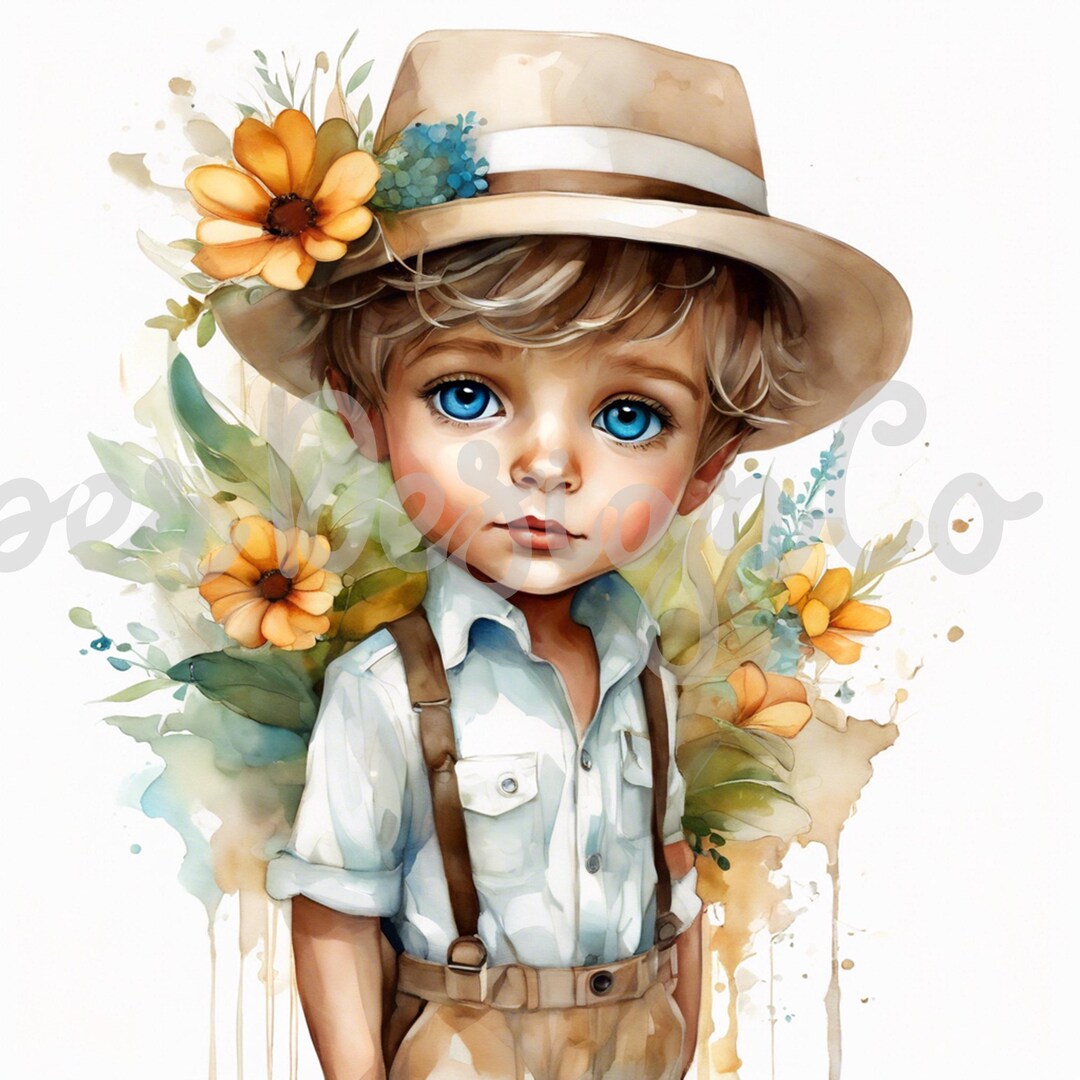Whimsical Boy's Clip Art for Crafting Scrapbooking Card Making - Etsy