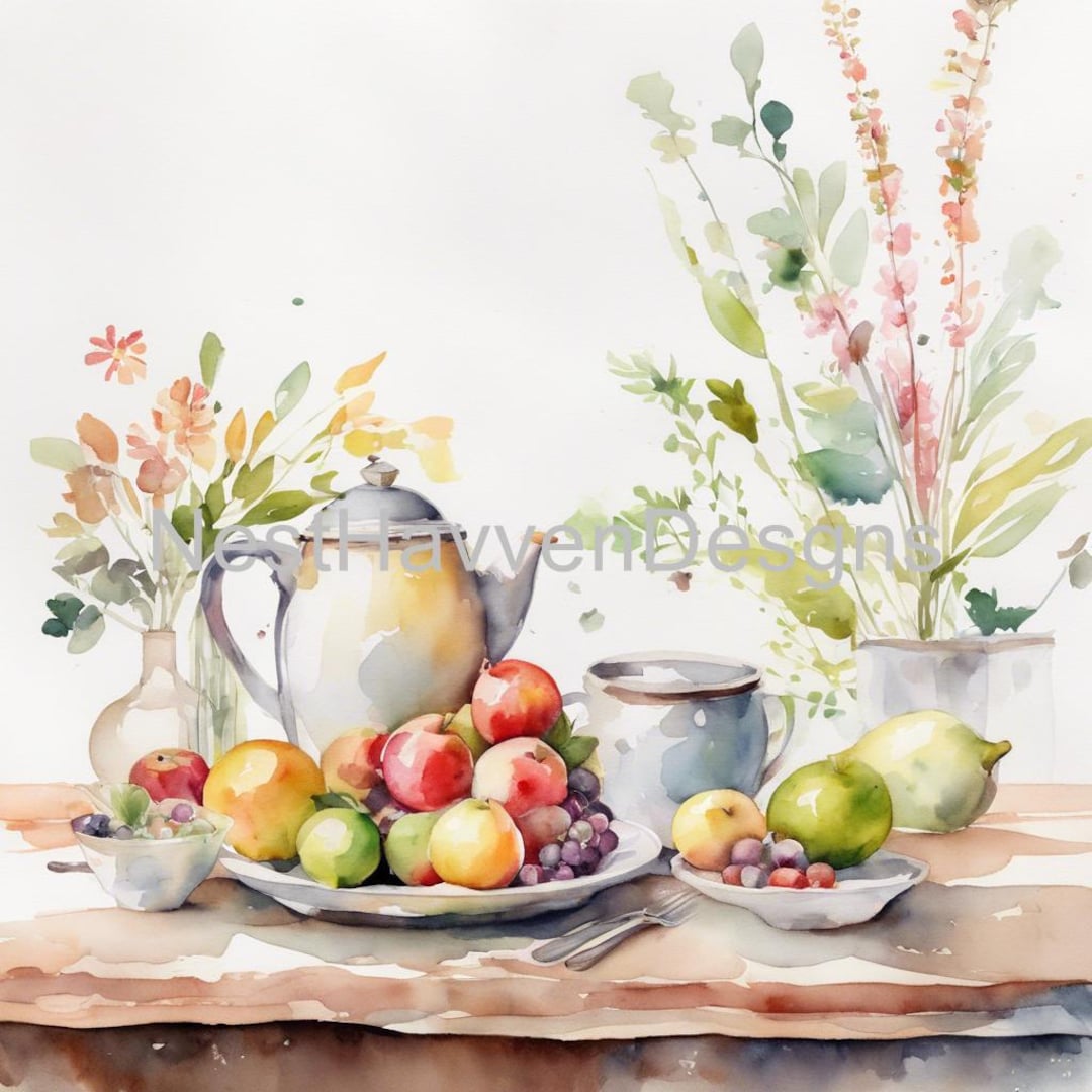 10 Watercolor Fruit Clip Art for Crafting Scrapbooking Card Making - Etsy