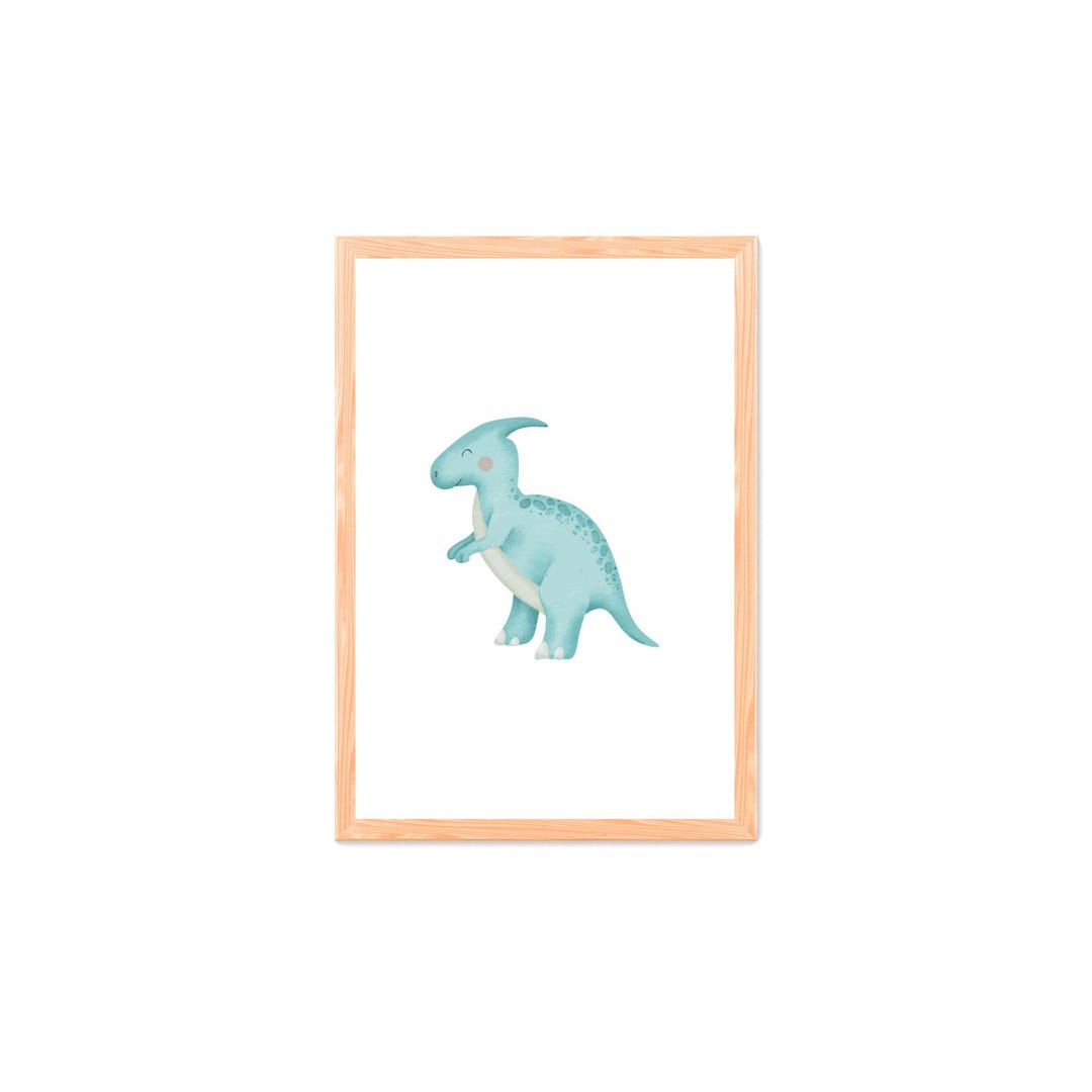 Dinosaur, Parasaurolophus, Printable Wall Art, Watercolor Print ...