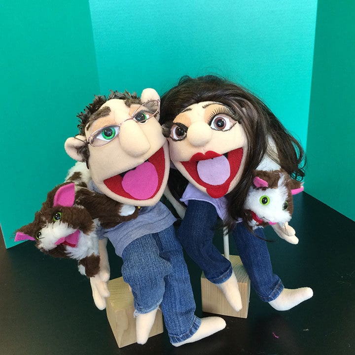 A wedding Couple Custom made look alike portrait Muppet Puppet Great ...