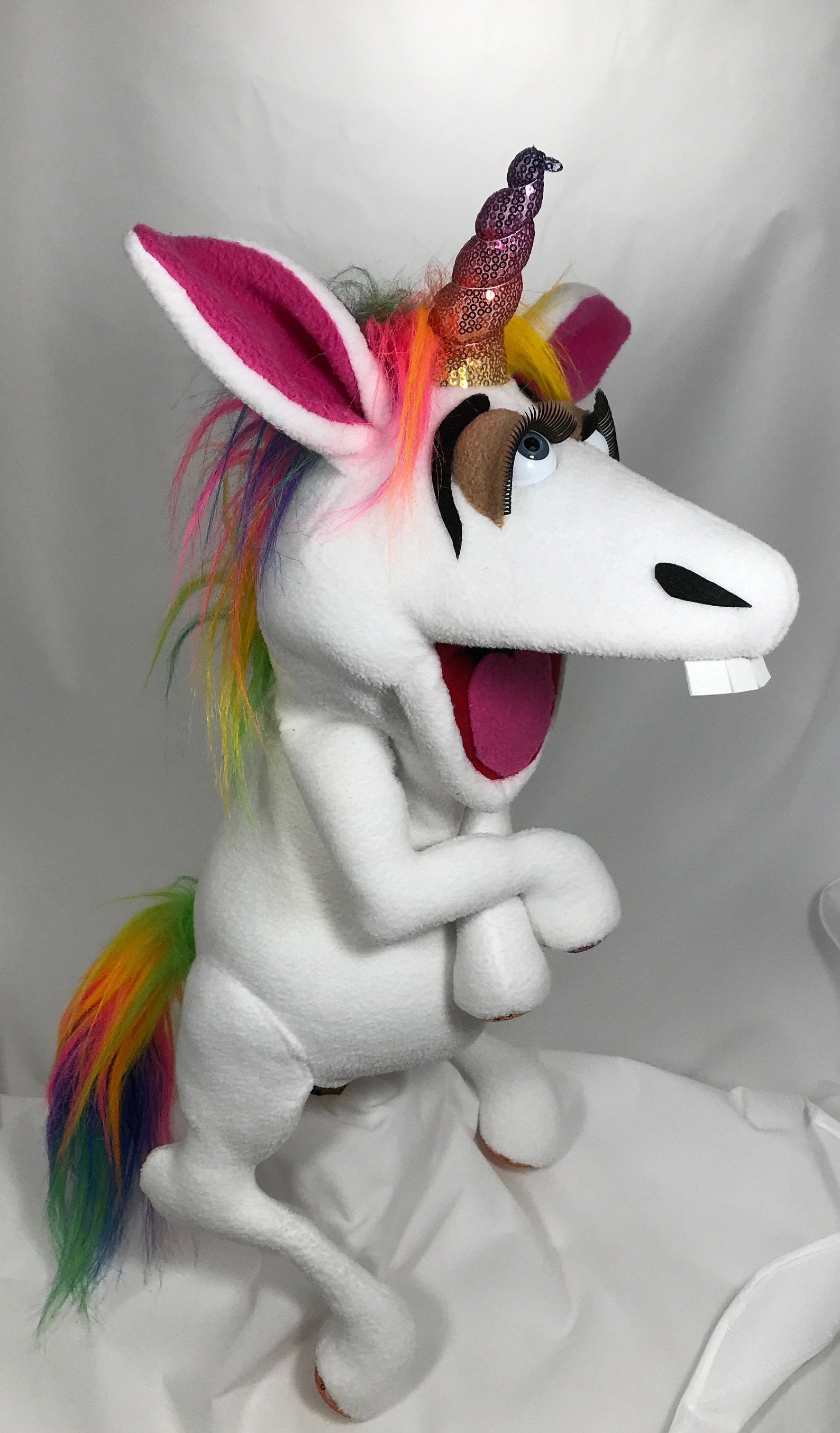 UNICORN Sparkles the Unicorn Puppet Youtube Movie. - Etsy